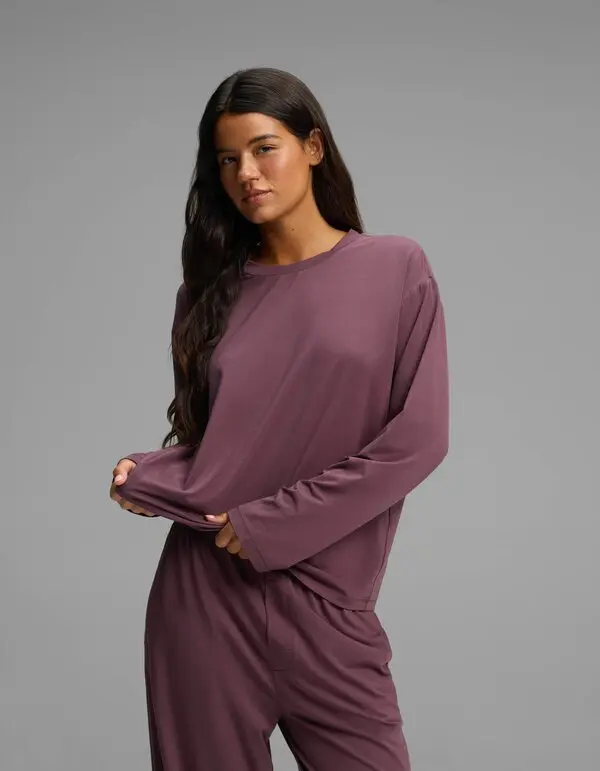 Cozy Earth First Layer Long Sleeve Sleep T-shirt - Mini Trees