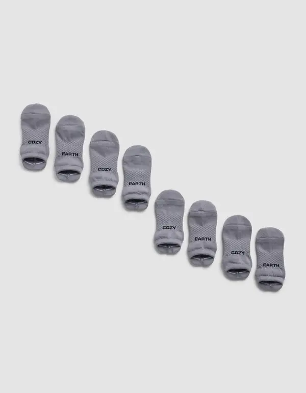 Cozy Earth Essential Ankle Socks 4-pack - Stone