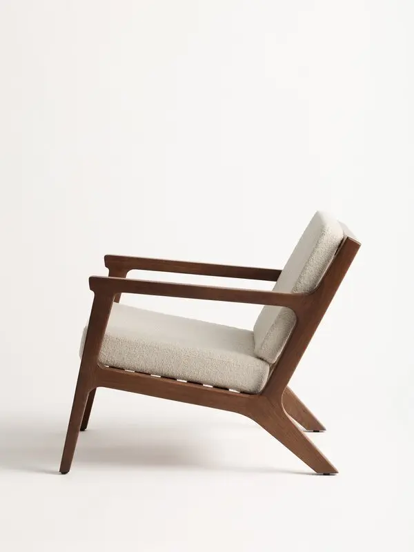 Cozy Earth Coronado Lounge Chair - Walnut