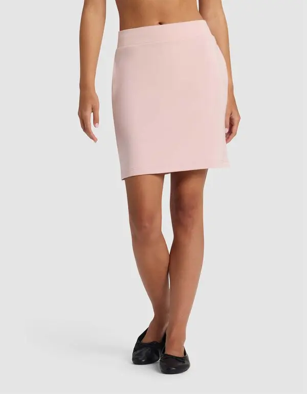 Cozy Earth Brushed Bamboo Skirt - Graphite