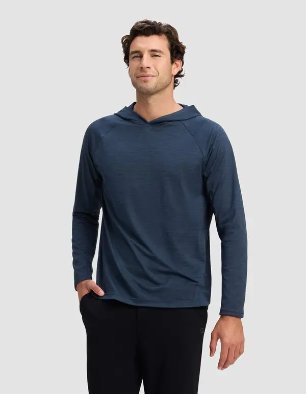 Cozy Earth Lightweight Performance Hoodie - Heather Eclipse