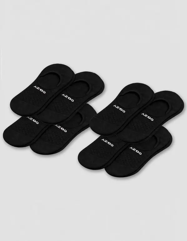 Cozy Earth Essential No-show Socks 8-pack - Black