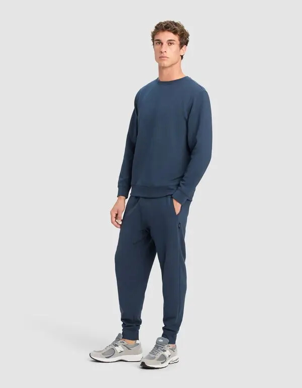 Cozy Earth Stretchtech Crewneck Sweatshirt & Jogger Set - Eclipse