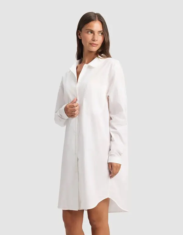 Cozy Earth Sutton Sleep Dress - Pacific Gingham