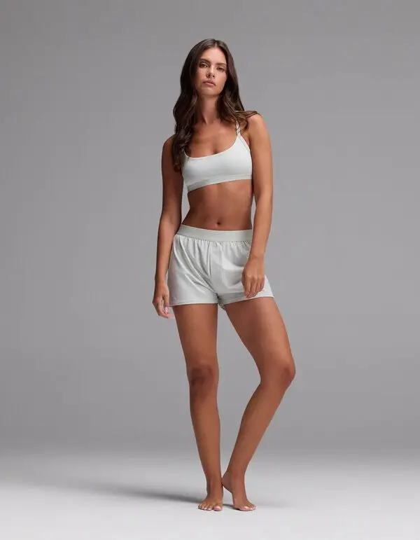 Cozy Earth First Layer Pajama Soft Bra & Boxer Shorts Set - Mini Trees