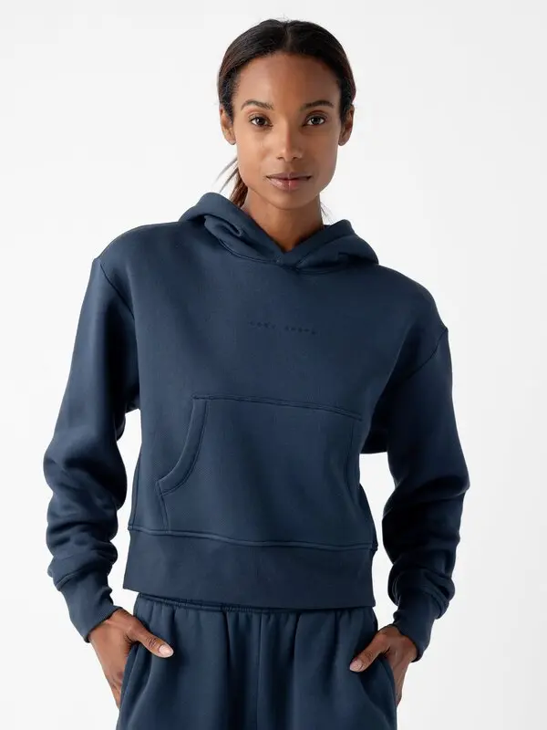 Cozy Earth Cityscape 1.0 Cropped Hoodie - Eclipse