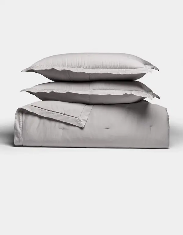 Cozy Earth Soft-wash Cotton Quilt Set - Dew