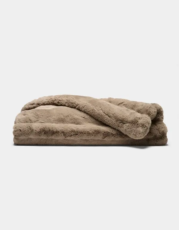 Cozy Earth Channel Cuddle Blanket - Walnut