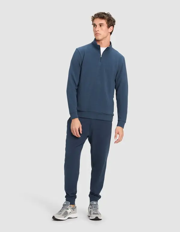 Cozy Earth Stretchtech Quarter Zip & Jogger Set - Eclipse