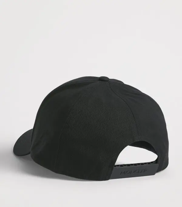 Moncler Cotton Logo Baseball Cap - Black