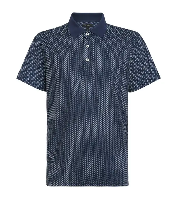 Rlx Ralph Lauren Tailored-fit Performance Polo Shirt - Navy