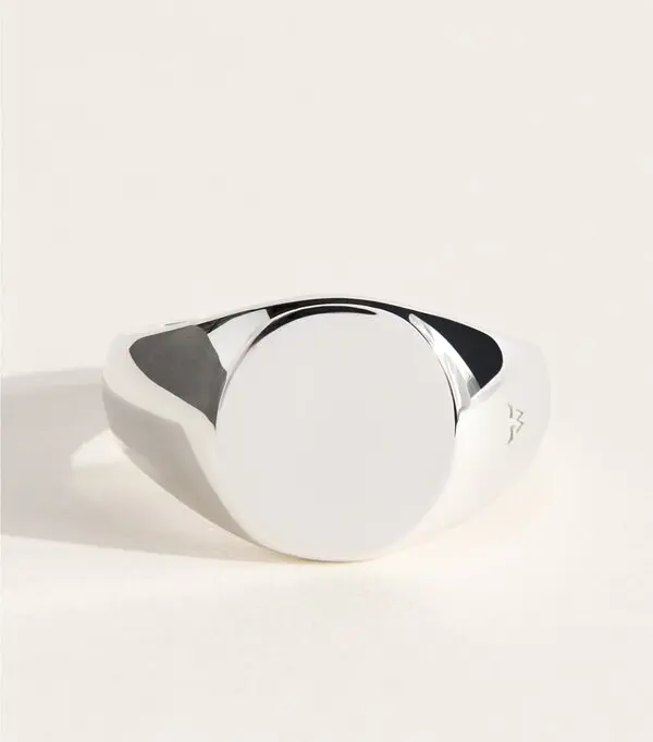Tom Wood Sterling Kim Signet Ring - Silver