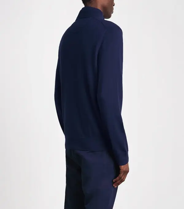 Rlx Ralph Lauren Wool Quarter-zip Sweater