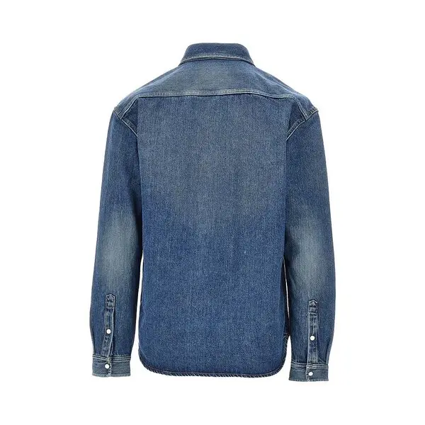 Saint Laurent Caandre Embroidery Denim Hirt