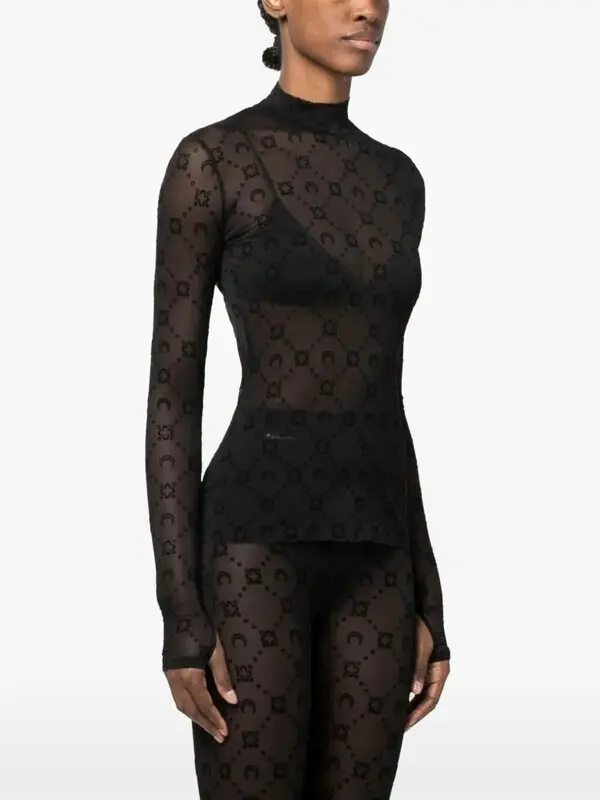 MARINE SERRE Moonogram Mesh T-shirt