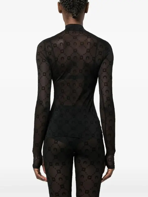 MARINE SERRE Moonogram Mesh T-shirt