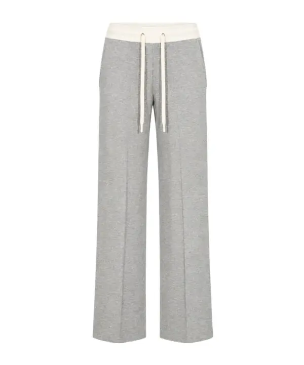 Elisabetta Franchi Drawstring Knit Trousers - Grey
