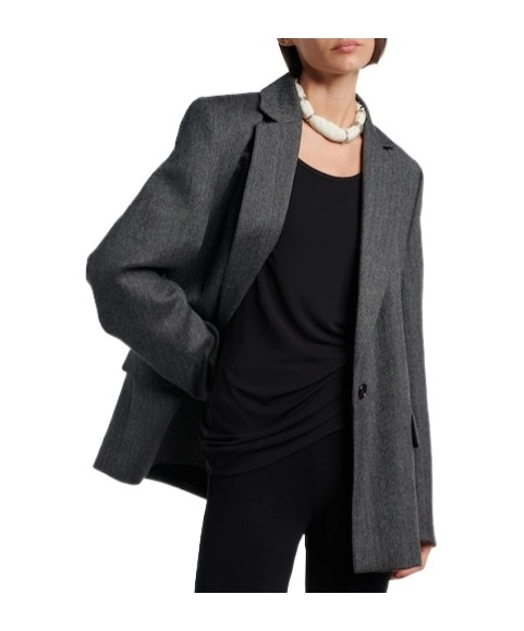 TOTEME Solid Color Wool Blazer
