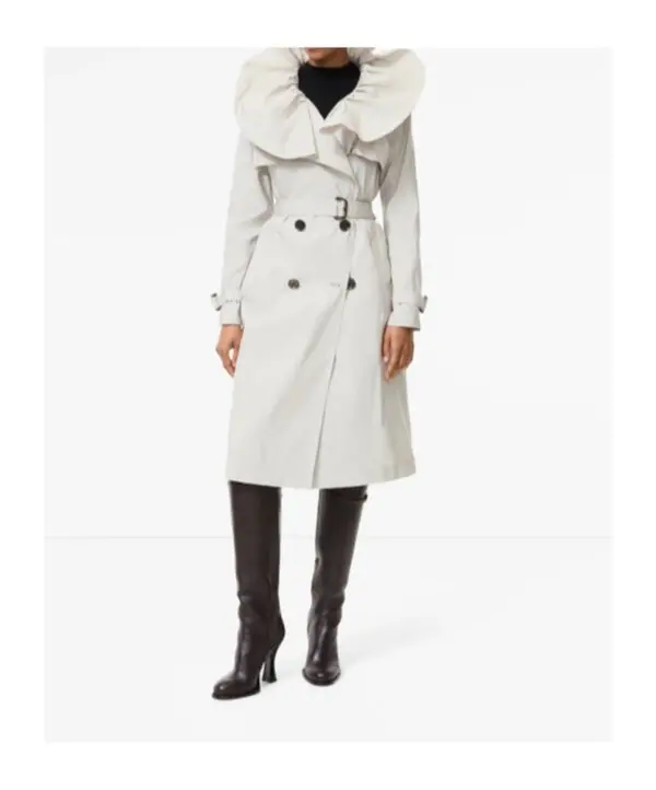 Burberry Long Faille Clare Trench Coat