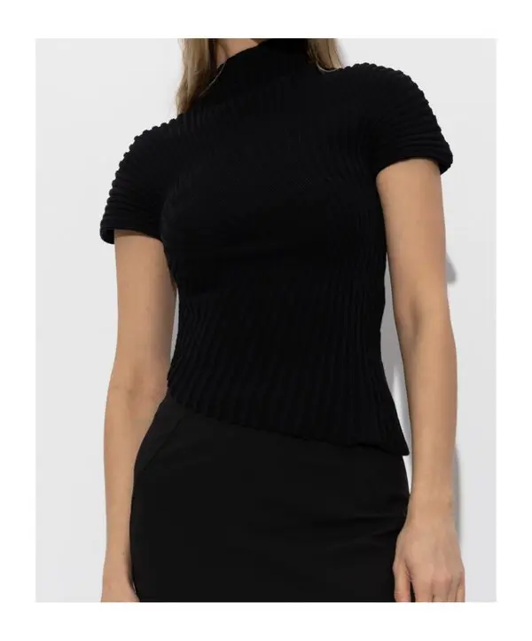 Cult Gaia Annemie Asymmetric Knit Top