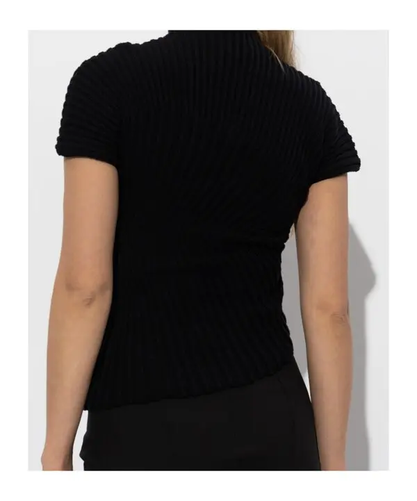 Cult Gaia Annemie Asymmetric Knit Top