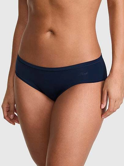 Pink Marshmallow Hiphugger Panty - Blue