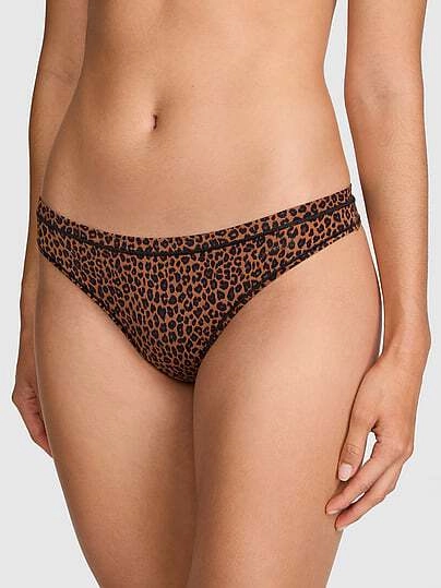 Pink Marshmallow Thong Panty - Print
