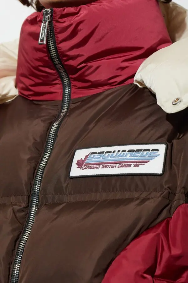 Dsquared2 Logo-patch Hooded Down Jacket