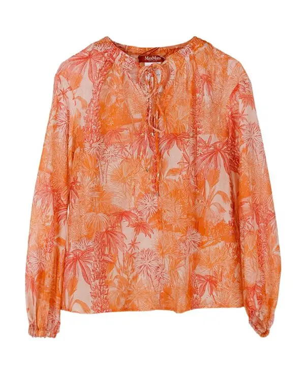 Max Mara Cobra V-neck Blouse - Multicolor
