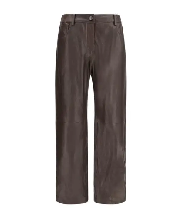 Magda Butrym Leather Straight-leg Pants