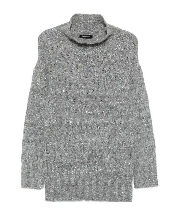 Fabiana Filippi Long-sleeved Sweater - Grey