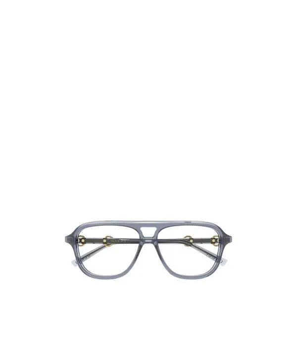 Gucci Aviator Eyeglasses - Transparent Gray