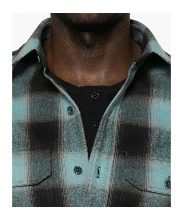 TOM FORD Plaid Long Sleeve Shirt