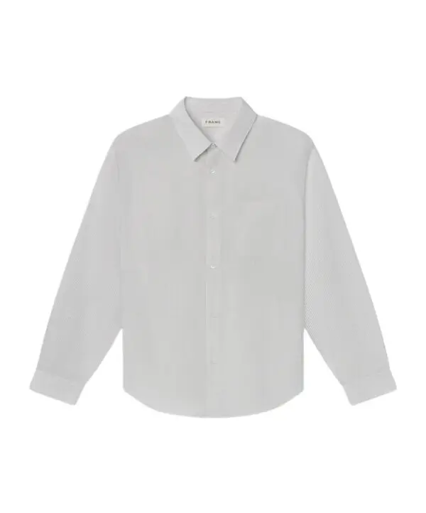 FRAME Striped Long-sleeve Shirt