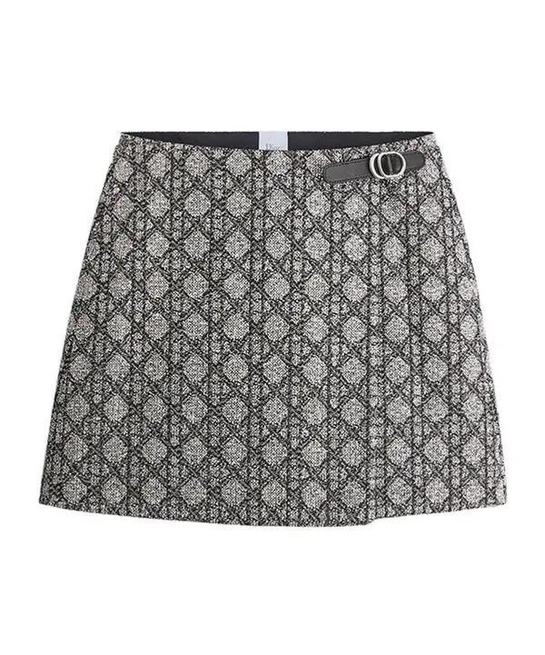 Dior Dioralps Cannage Wrap Skirt