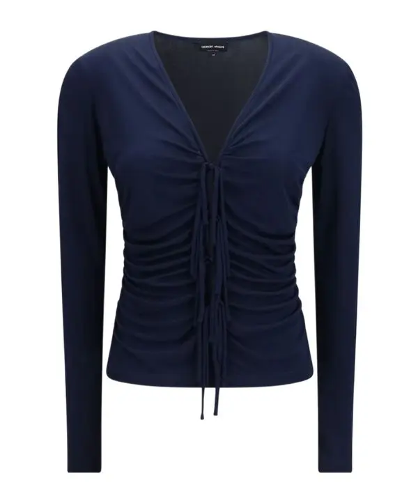 Giorgio Armani V-neck Jersey Top