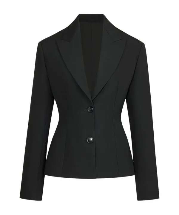 Alaïa Light Wool Single-breasted Jacket - Black