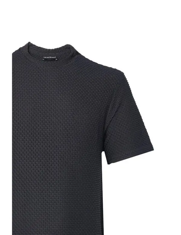 Emporio Armani Embossed Two-way Stretch Jersey T-shirt