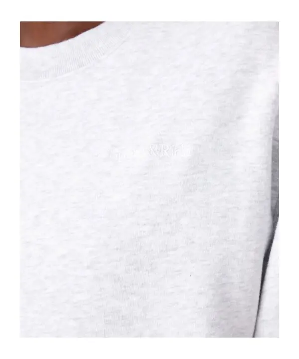 SPORTY  RICH Long-sleeved Crew Neck Sweatshirt