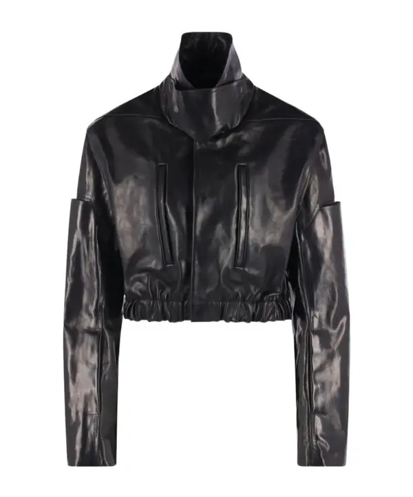 Rick Owens Cropped Jacket - Black