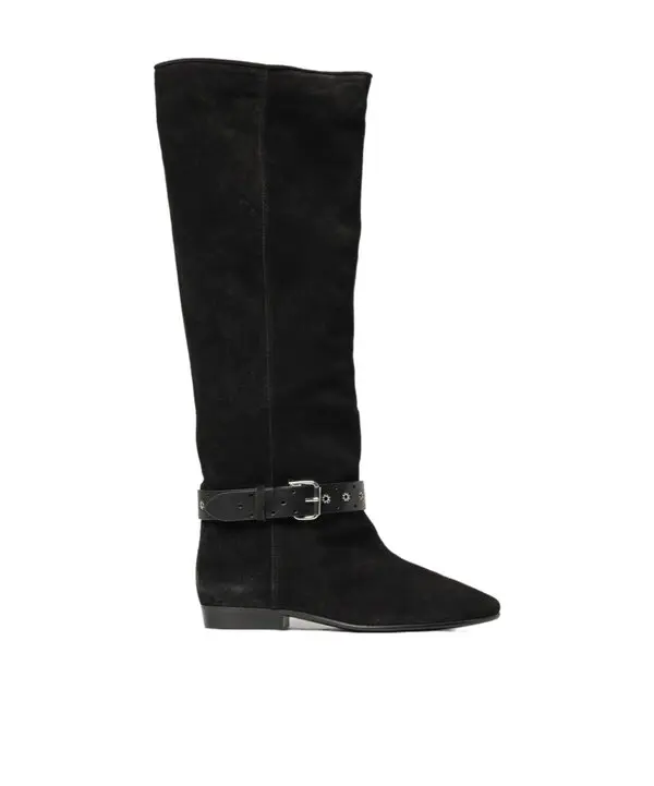 Isabel Marant Étoile Buckled Tall Boots - Black
