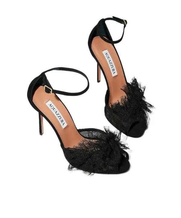AQUAZZURA Lover Lace Sandal 105