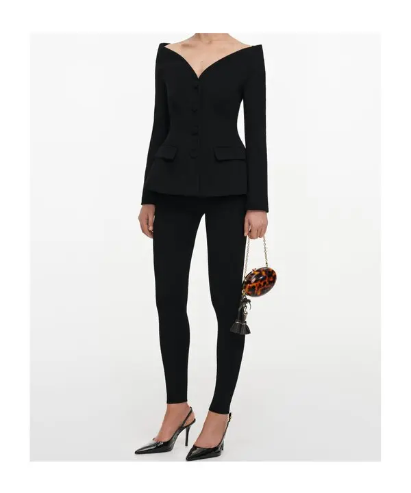 SELF-PORTRAIT Wool Crepe Jacket