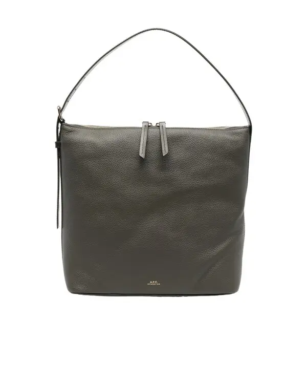 A.p.c. Vera Grained Leather Shoulder Bag