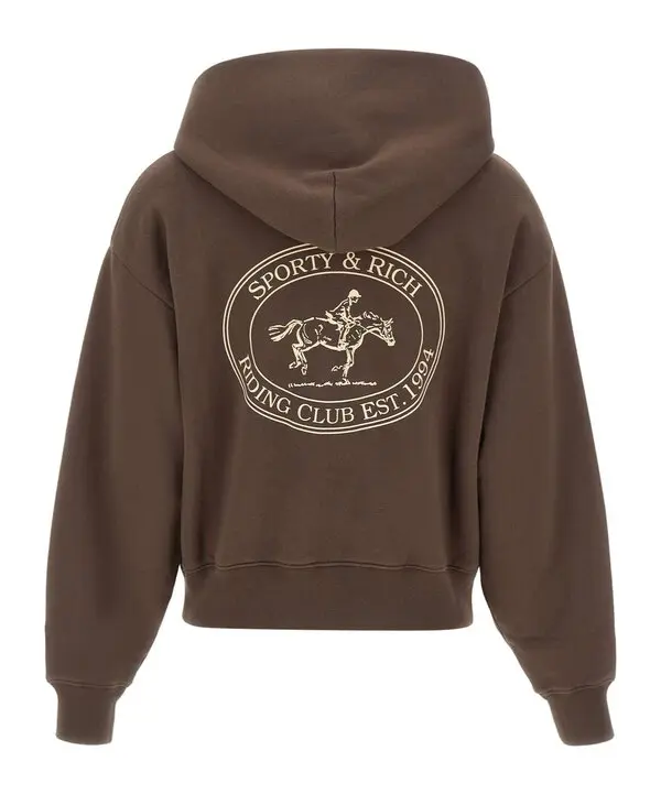 SPORTY  RICH Long-sleeved Hoodie