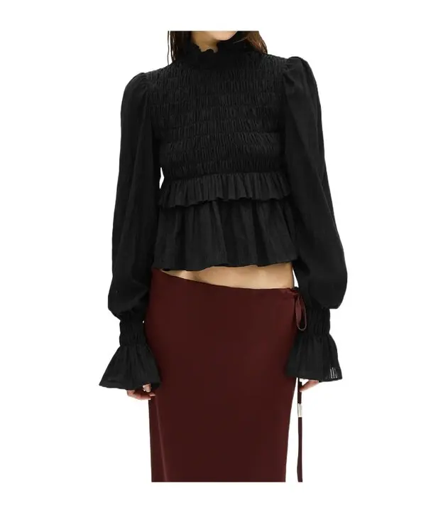 ANN DEMEULEMEESTER Ruffled-details Blouse