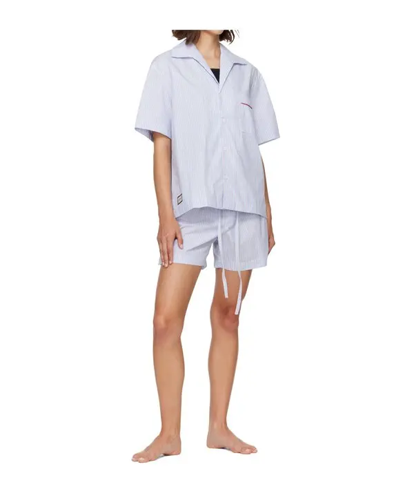ENTIRE STUDIOS Striped Print Pajamas - Blue