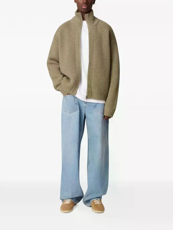 Axel Arigato Comb Zip-up Cardigan - Neutrals