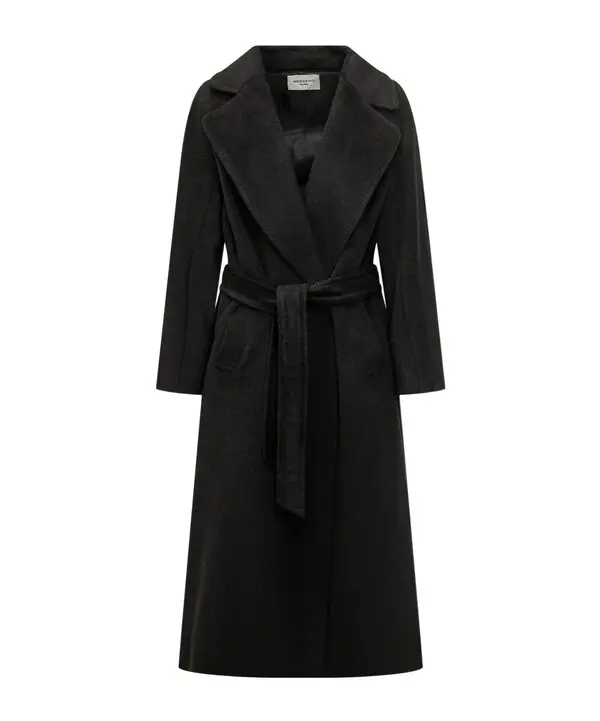 Max Mara Wkdtempera Belted Coat - Black