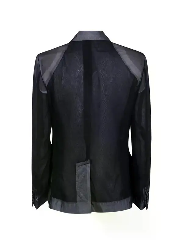 Comme Des Garçons Sheer-panelled Blazer